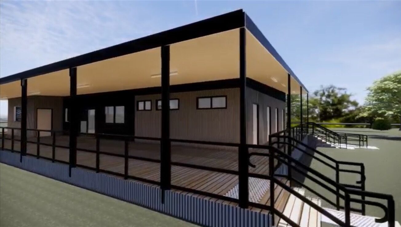 Lin Cooper amenities block construction passes halfway mark | Upper ...