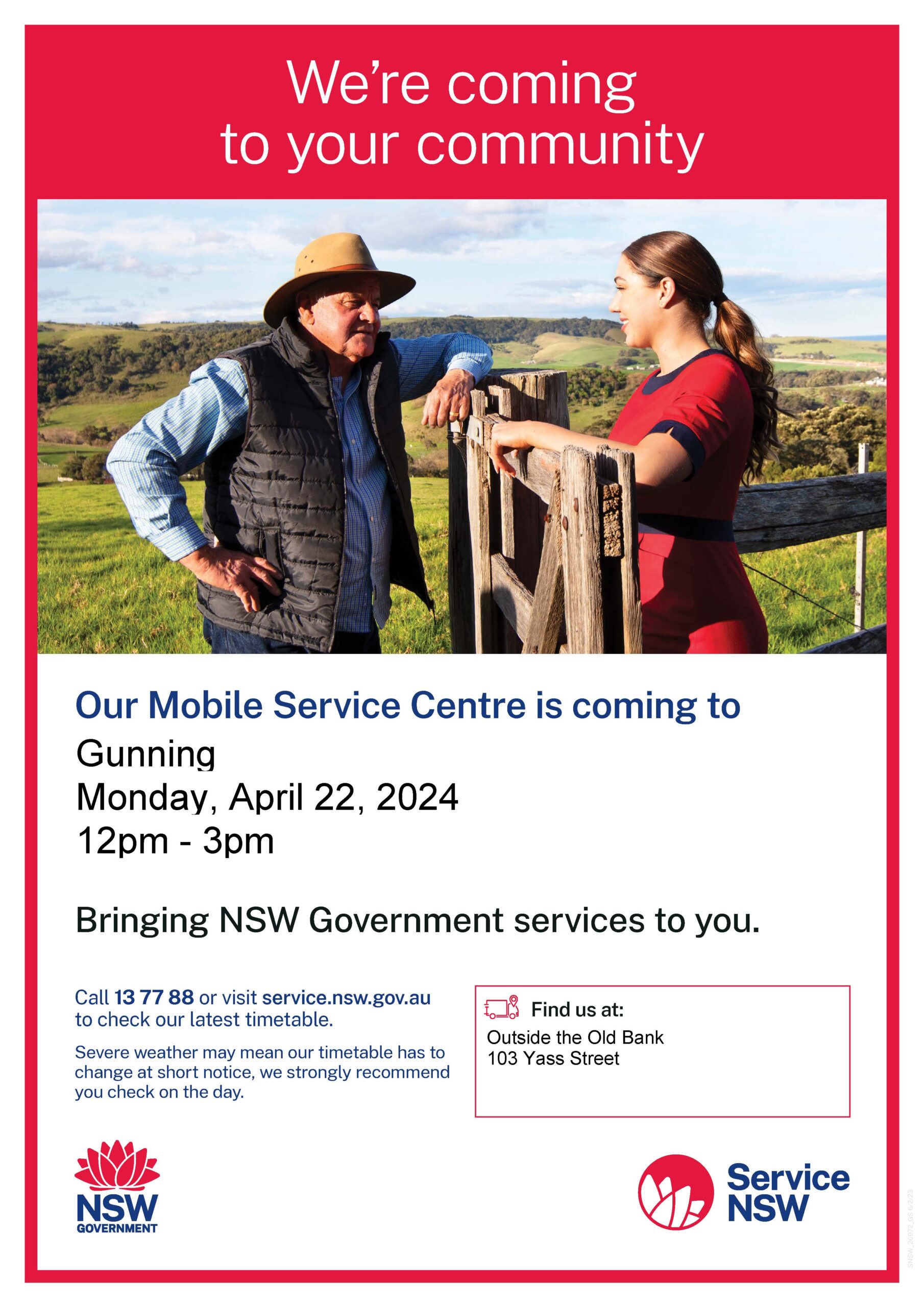 Service NSW is returning to Gunning | Upper Lachlan Shire Council