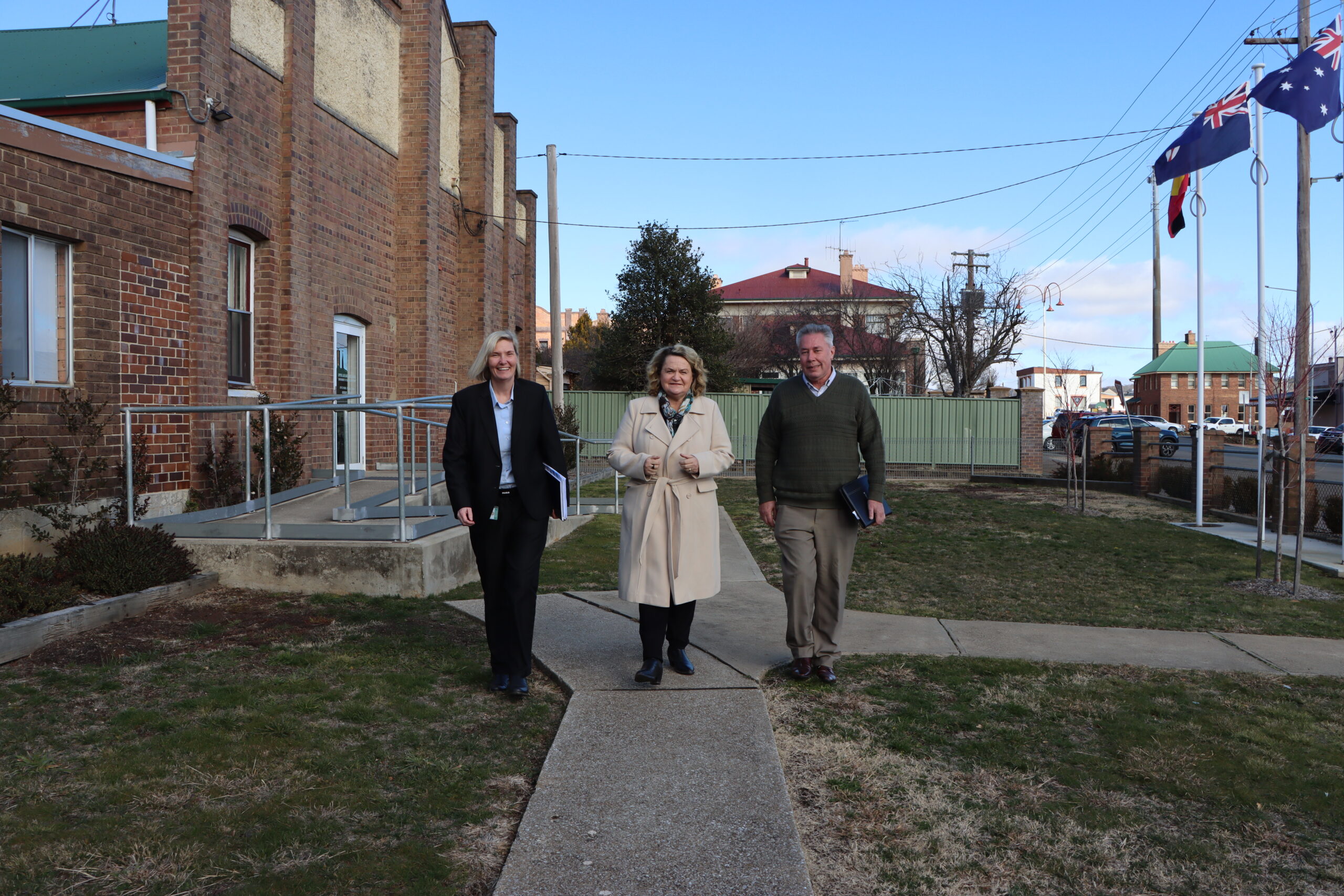 Upper Lachlan Shire Council CEO Alex Waldron and Mayor Paul Culhane met ...